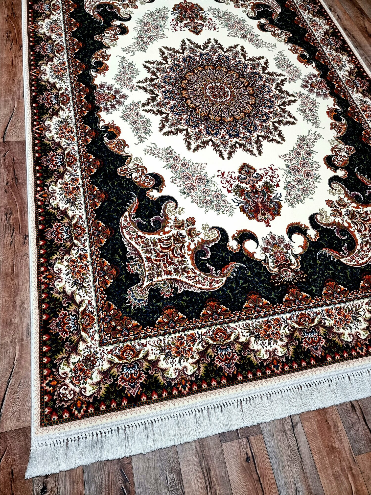 Ковер Farrahi Carpet "Классика Востока", персидский, искусственный шёлк, 1x1.5м