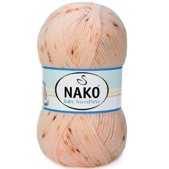 Пряжа Nako BABY TWEED 31741 персиковый (5 мотков)