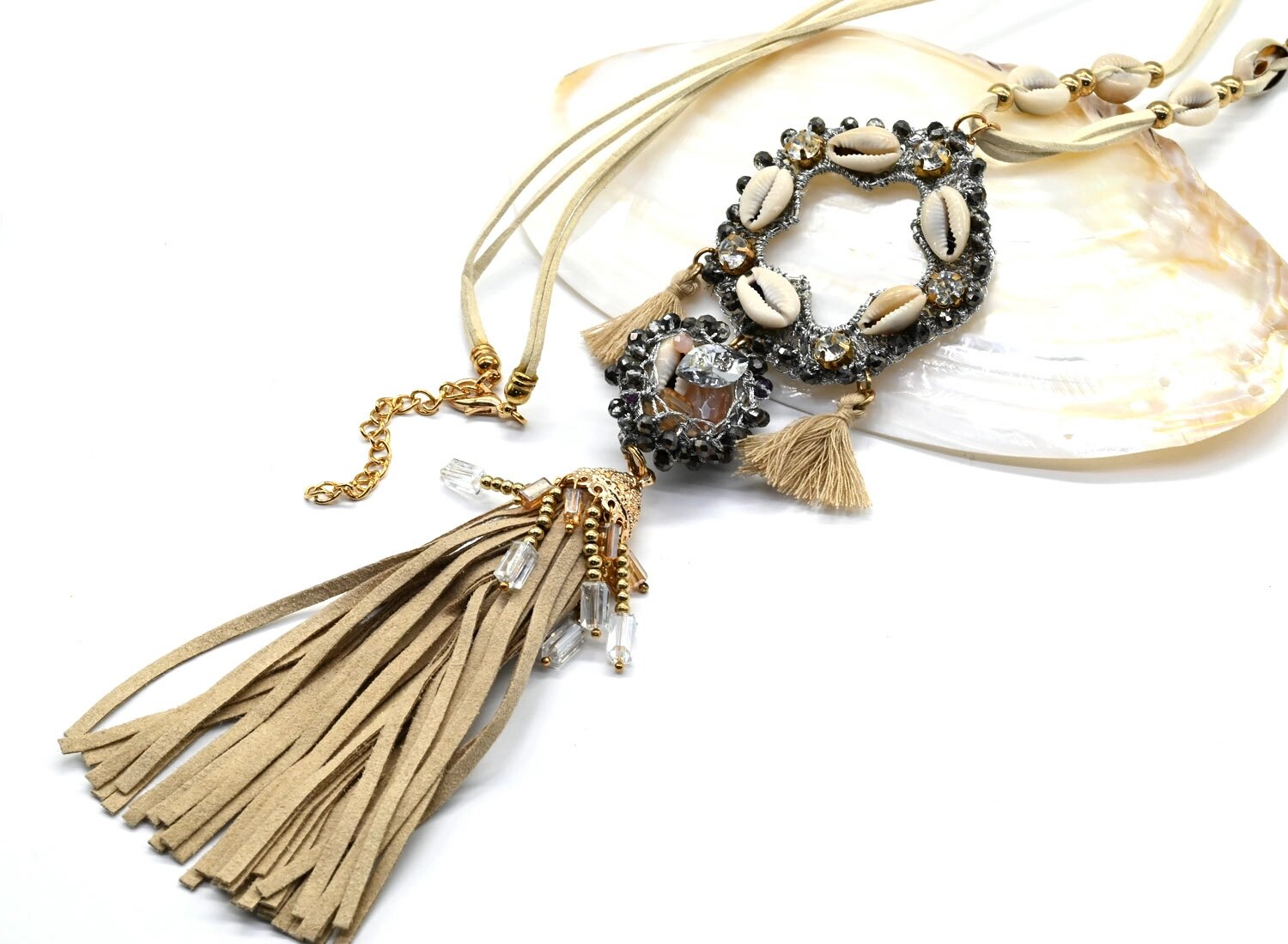 Бусы, перламутр