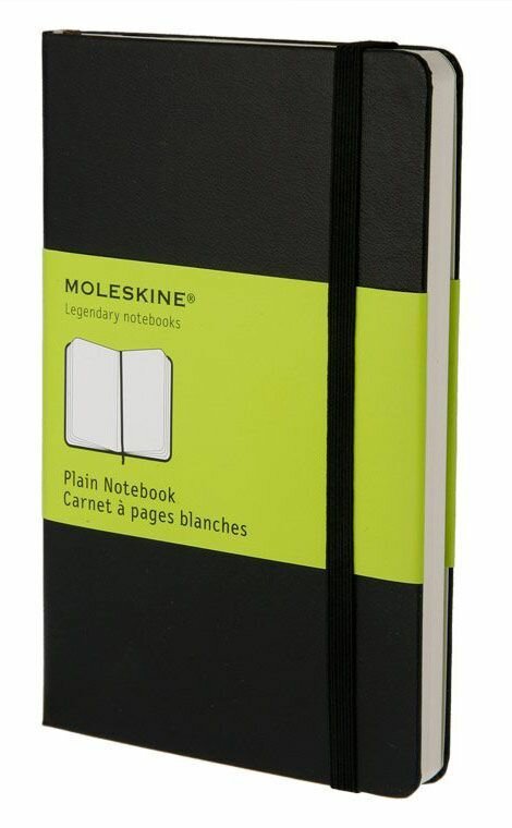Блокнот Moleskine CLASSIC Pocket 90x140мм 192стр. нелинованный твердая обложка черный