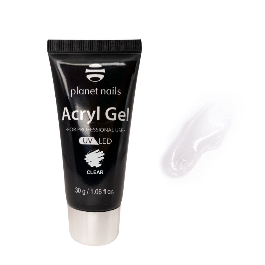 Acryl Gel для моделирования и наращивания Planet Nails прозрачный, 30гр