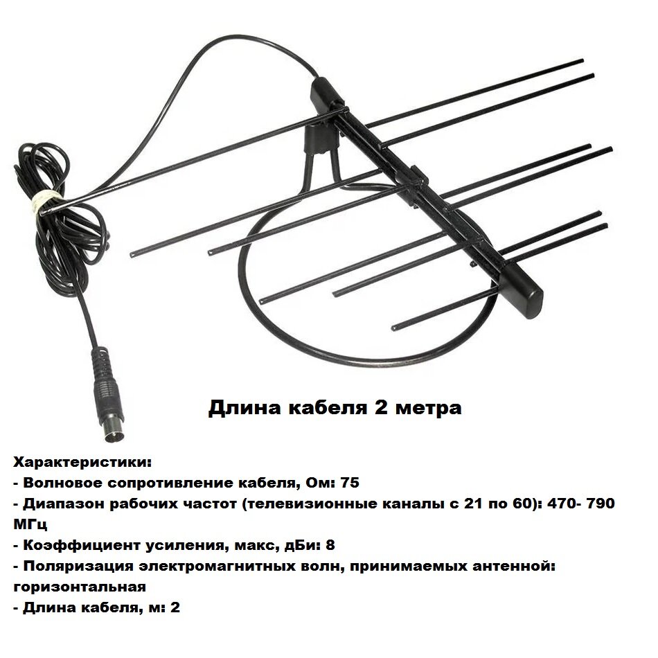 Антенна для цифрового тв Альфа К12М