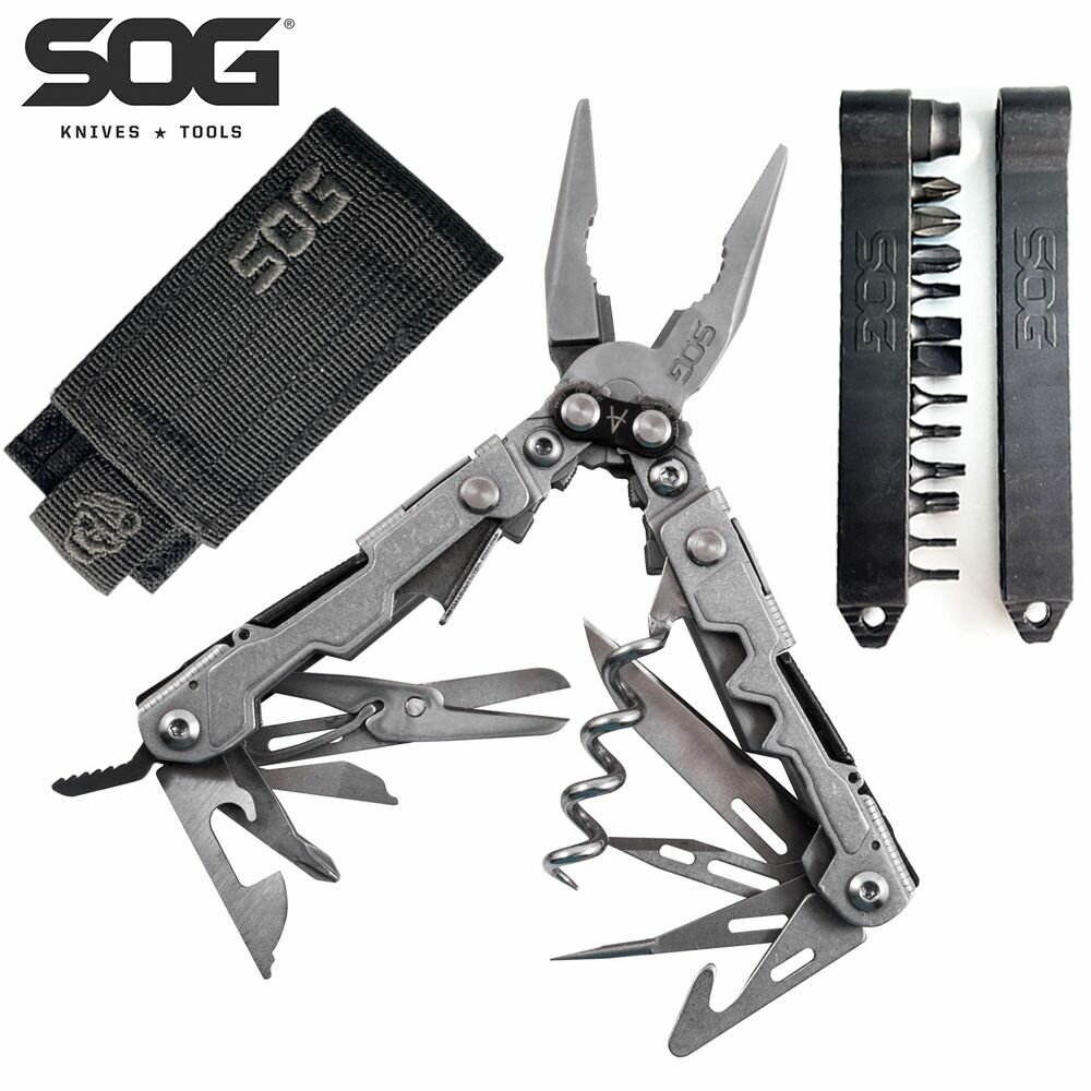 SOG PL1001 Многофункциональные плоскогубцы инструментов EDC Содержит набор винтов и пакет для хранения