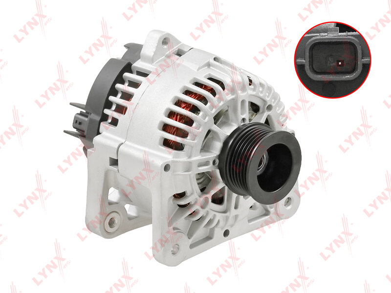 Генератор LYNXauto EA-1421. Для RENAULT Clio III 1.6 05> / Kangoo II 1.6 08> / Megane II 1.4-1.6 02>