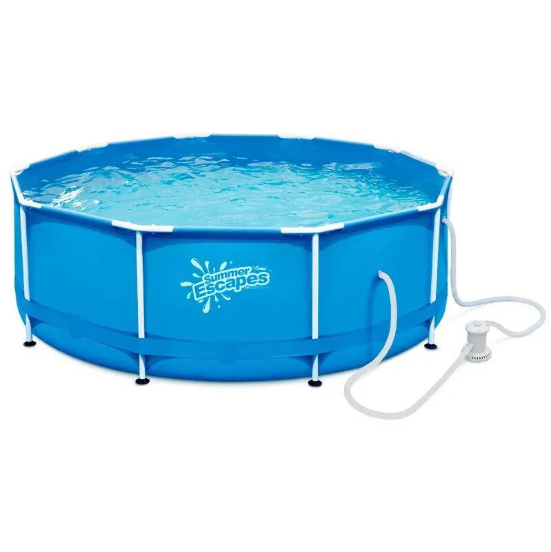 Бассейн каркасный круглый Summer Escapes P20-1030, 305х76 см, 4485 л / Бассейн для дачи