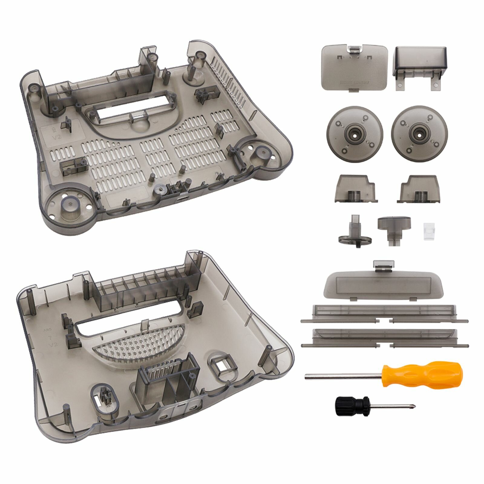 Сменный пластиковый корпус, полупрозрачный чехол, совместимый со всеми версиями для N64, ретро игровая консоль, прозрачная коробка