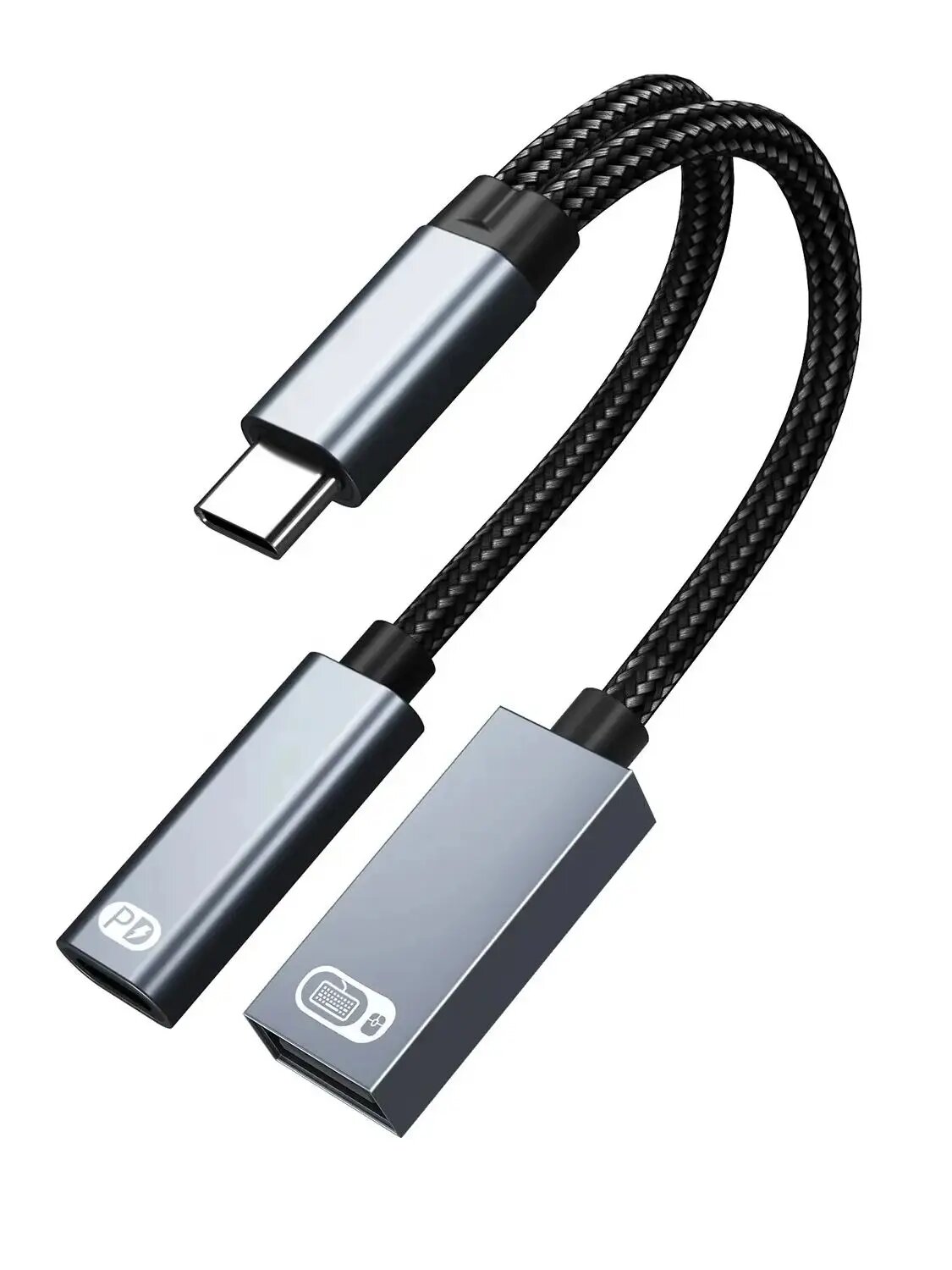 Быстрый адаптер USB-C, распределитель зарядки PD, подходит для адаптера TypeC к USB OTG для мышей, клавиатур, флэш-накопителей, камер
