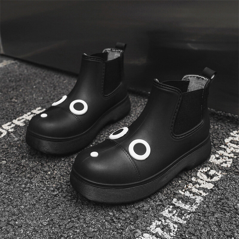 Летние полусапожки Челси резиновые сапоги женские короткие резиновые туфли на резинке резиновые сапоги легкие водонепроницаемые ботинки для отдыха на природе