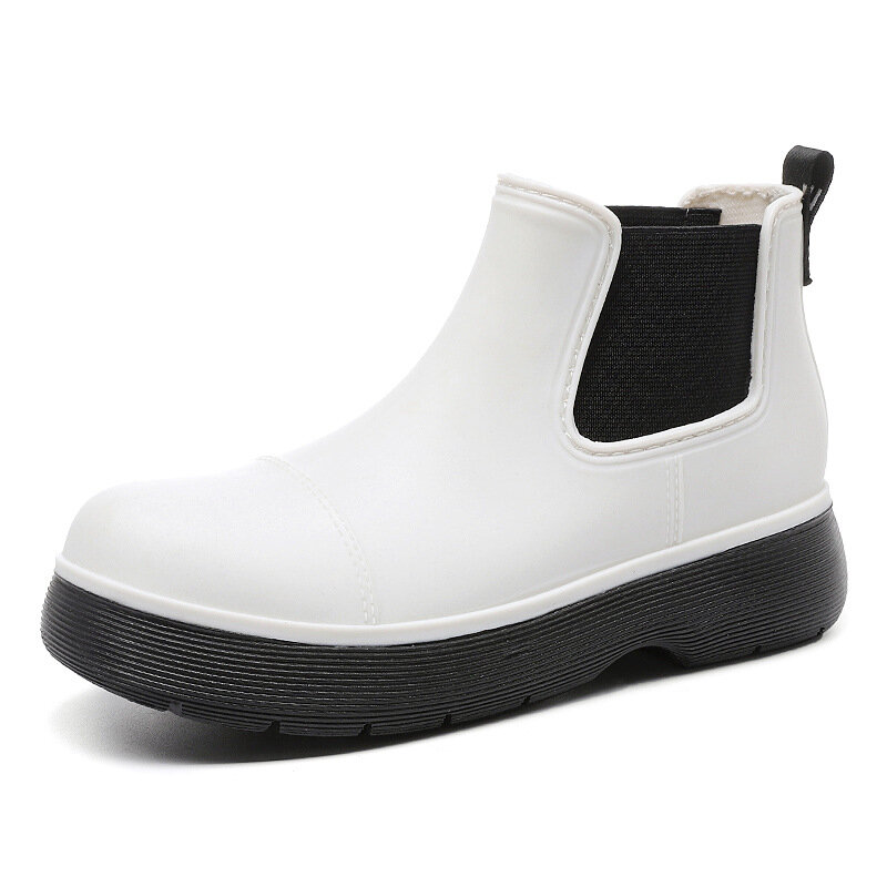 Летние полусапожки Челси резиновые сапоги женские короткие резиновые туфли на резинке резиновые сапоги легкие водонепроницаемые ботинки для отдыха на природе