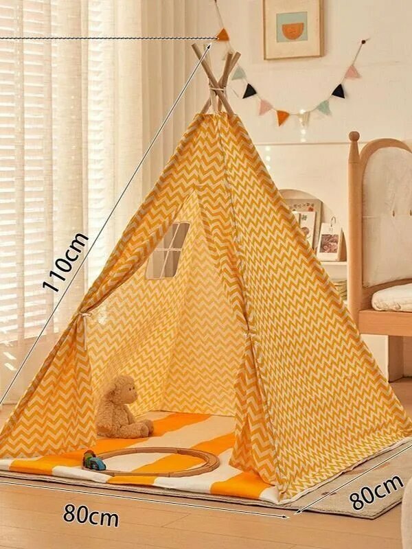 Детская игровая палатка-шатер подходит для детей, как в помещении, так и на улице.