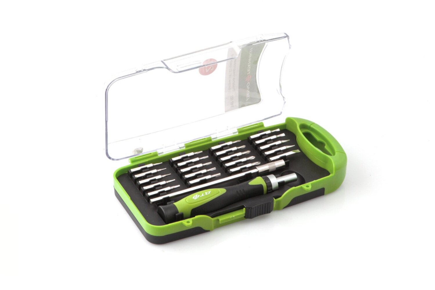 Отвёртка трещоточная для точных работ с битами 1/8", 22 предм, Дело Техники, 787122