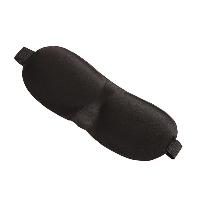 Черная маска для сна, 3D-маска для сна из полиэстера с регулируемым ремешком, светонепроницаемая маска для сна, удобная повязка на глаза для мужчин и женщин, идеально подходит для путешествий и домашнего использования, 1 шт.