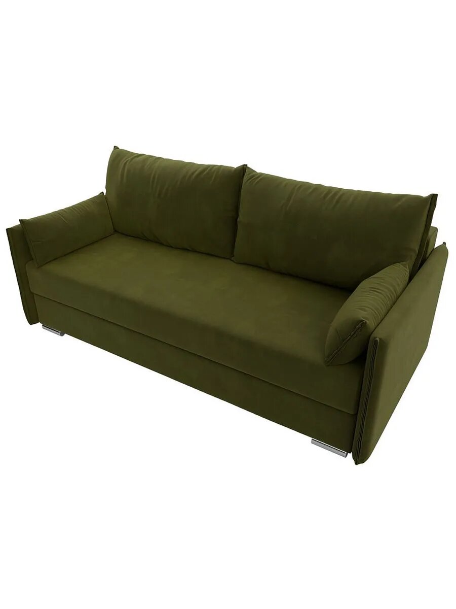 Диван прямой Соломон, 204x106x91 см, с ящиком для белья, микровельвет