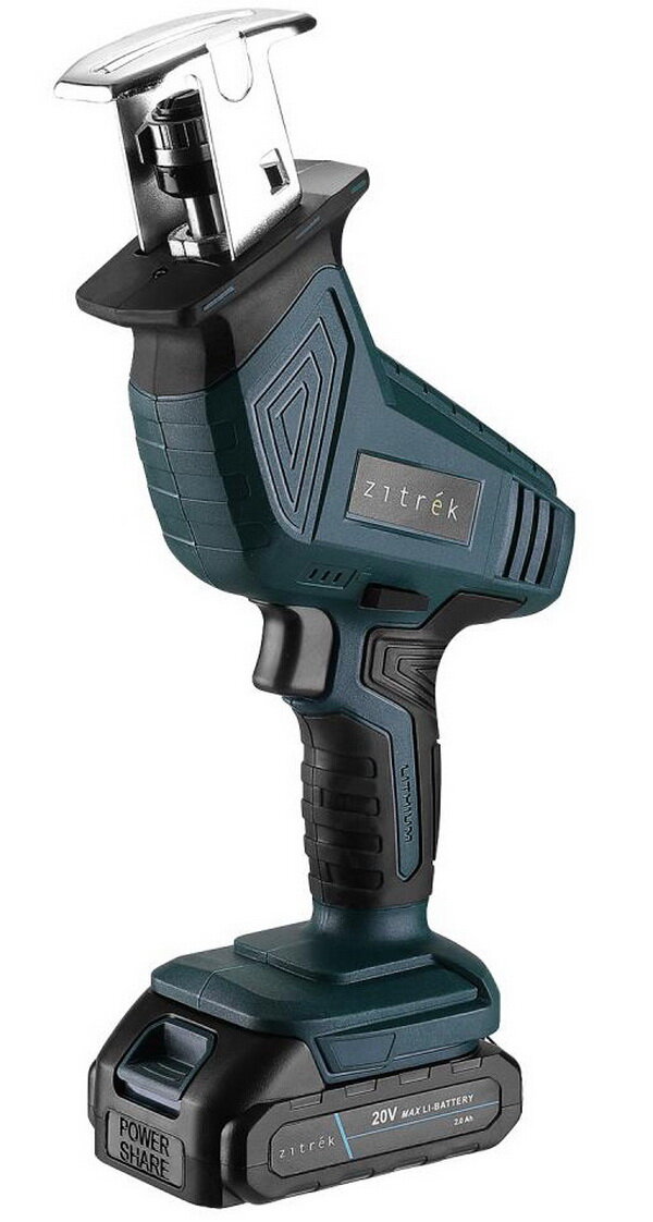 Сабельная пила, аллигатор Zitrek ZKRS20 PRO, в кейсе, 20 В, 2x2.0 Ач