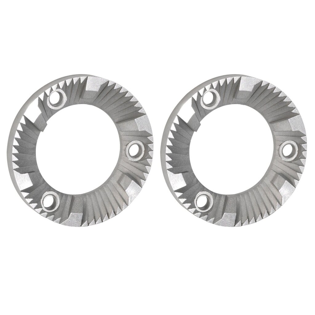 Набор из 2 нержавеющих стальных жерновов кофемолки, эффективный шлифовальный лоток, диаметр 40 мм для большинства кофемашин