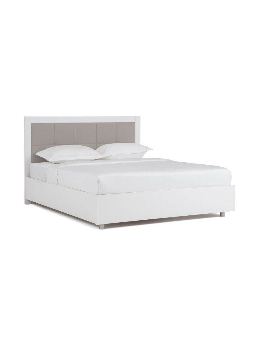 Кровать c подъемным механизмом Askona (Аскона) Innovo ice (Инново айс) Белый премиум Тк. Casanova grey 140x200