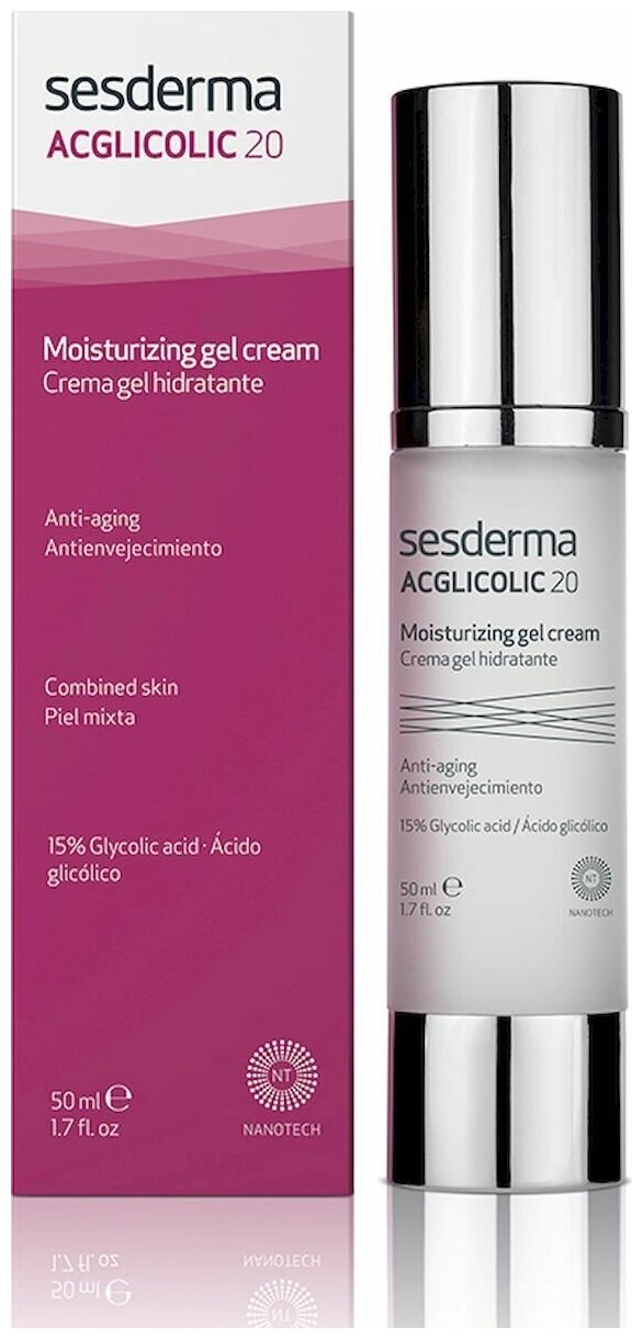 Sesderma ACGLICOLIC CLASSIC FORTE Moisturizing gel cream - Крем-гель увлажняющий с гликолевой кислотой, 50 мл