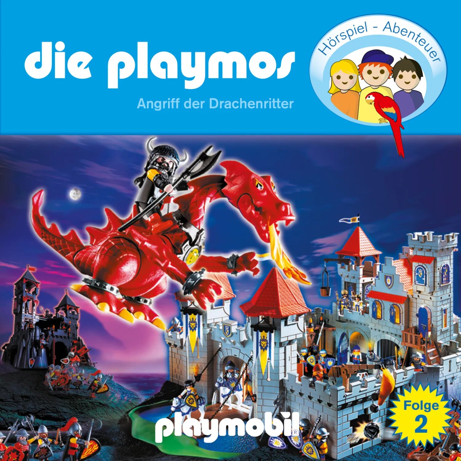 Die Playmos - Das Original Playmobil Hörspiel, Folge 2: Angriff der Drachenritter [Аудиокнига]