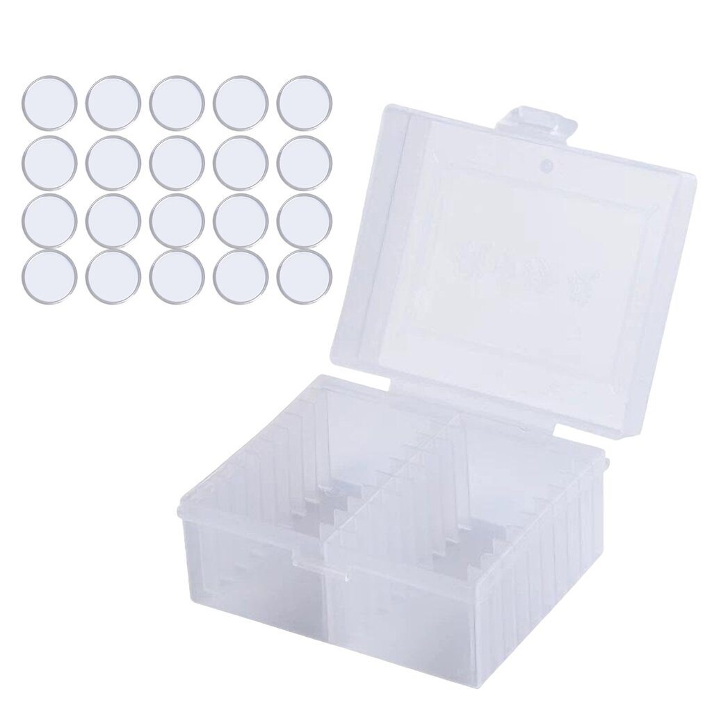 Регулируемый Пластиковый Футляр Для Хранения монет Для Коллекционной Защиты С Функцией Регулировки Размера И Четким Дизайном