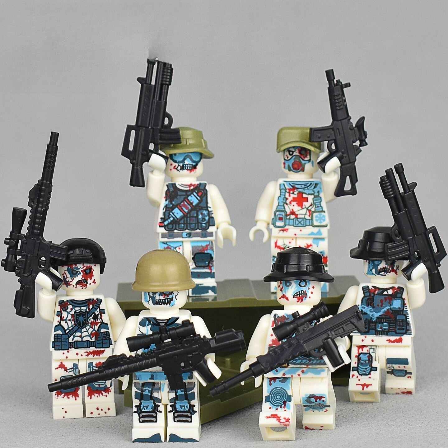 Модель минифигурки из серии строительных блоков "Зомби-вампир", коллекция минифигурок Зомби, 30 штук, совместимы с легo конструкторами