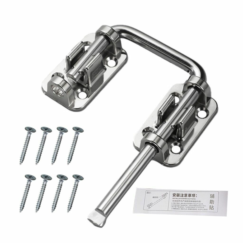 Аппаратные средства+дверные болты из нержавеющей стали 316 с 8 саморезами-гвоздями на липучках - модели двойного назначения без хранения клея