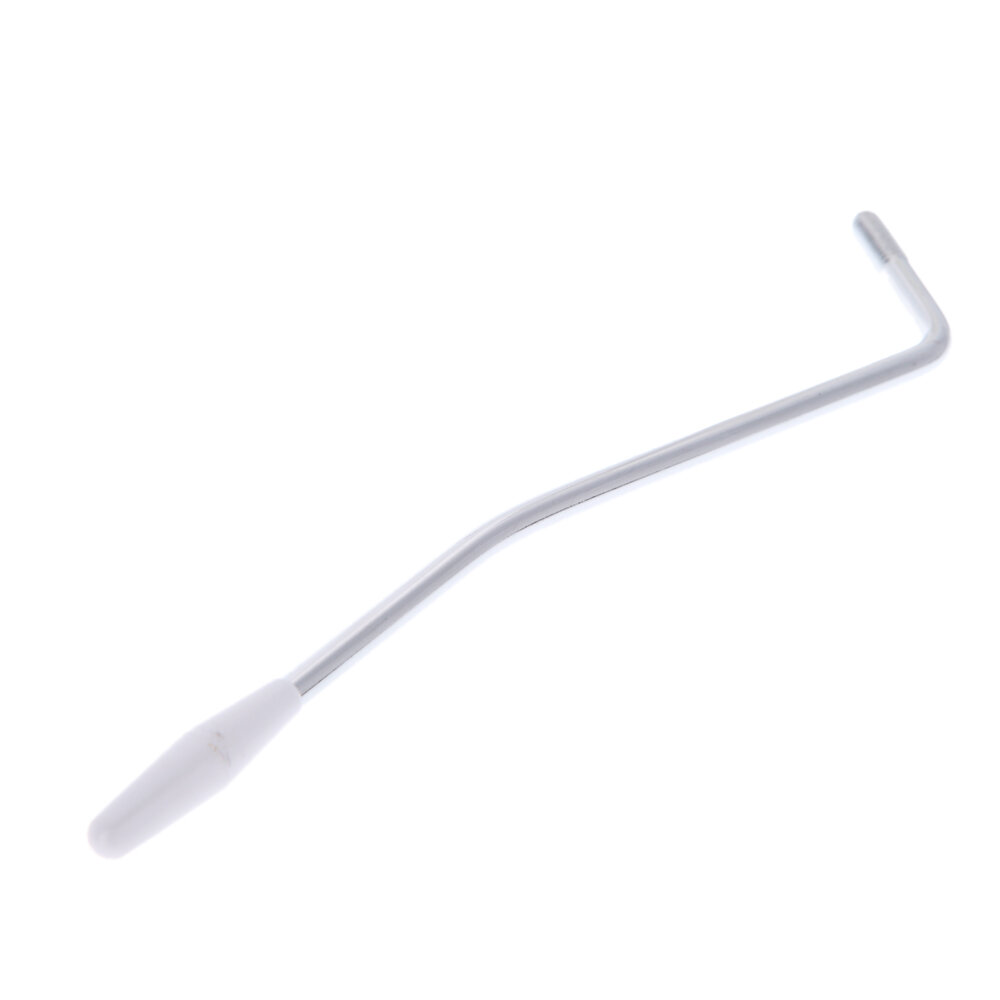 5mm Тремоло Армatura Whammy Bar для Электрогитары Fender Strat Stratocaster с наконечником, черный, белый, металл, диаметр 5mm, размер упаковки 21*9*0.5cm, вес упаковки 33g, 1 шт.