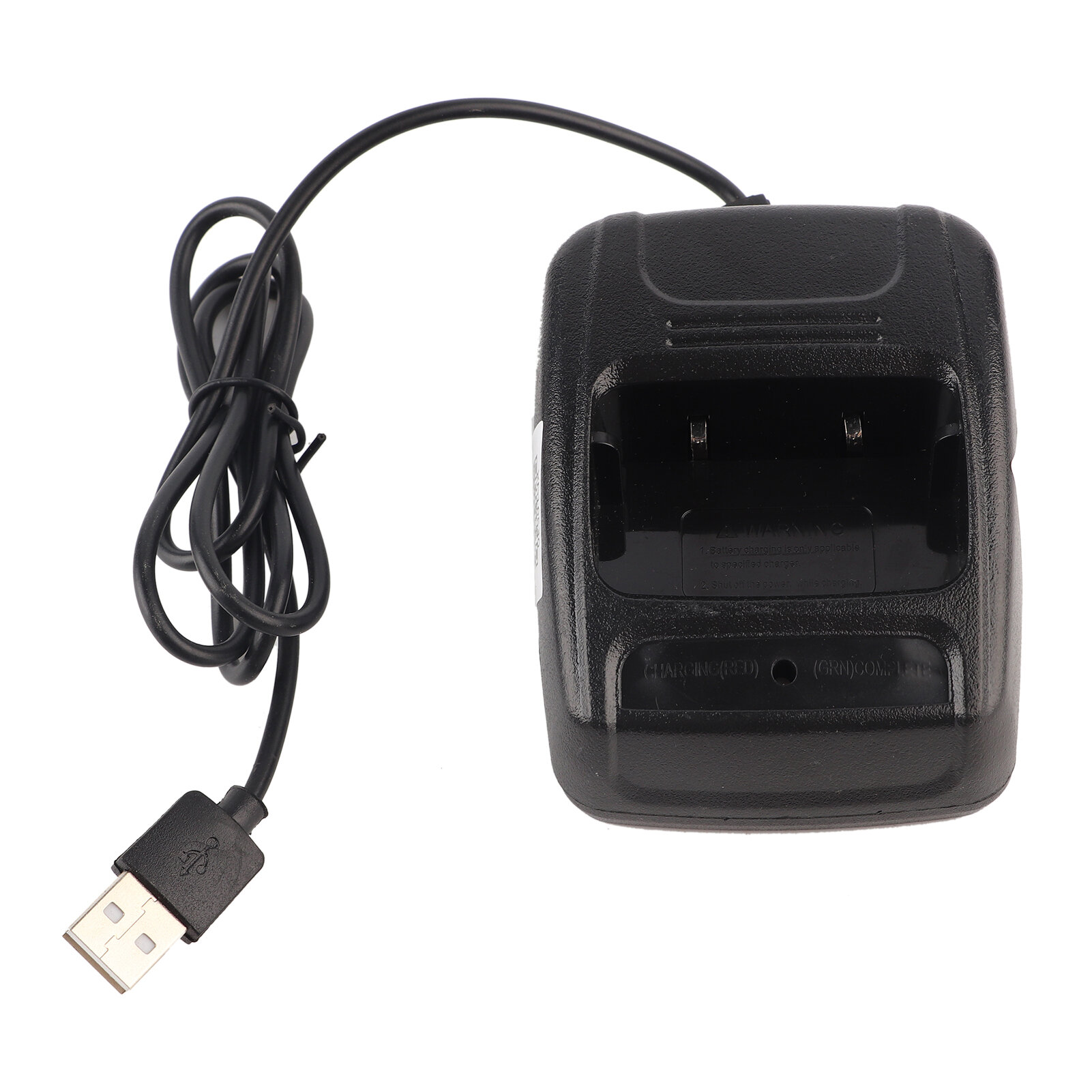 Walkie Talkie Charging Dock, Slip Resistant Portable LED Indicator Stand Firm ABS for Baofeng BF888S