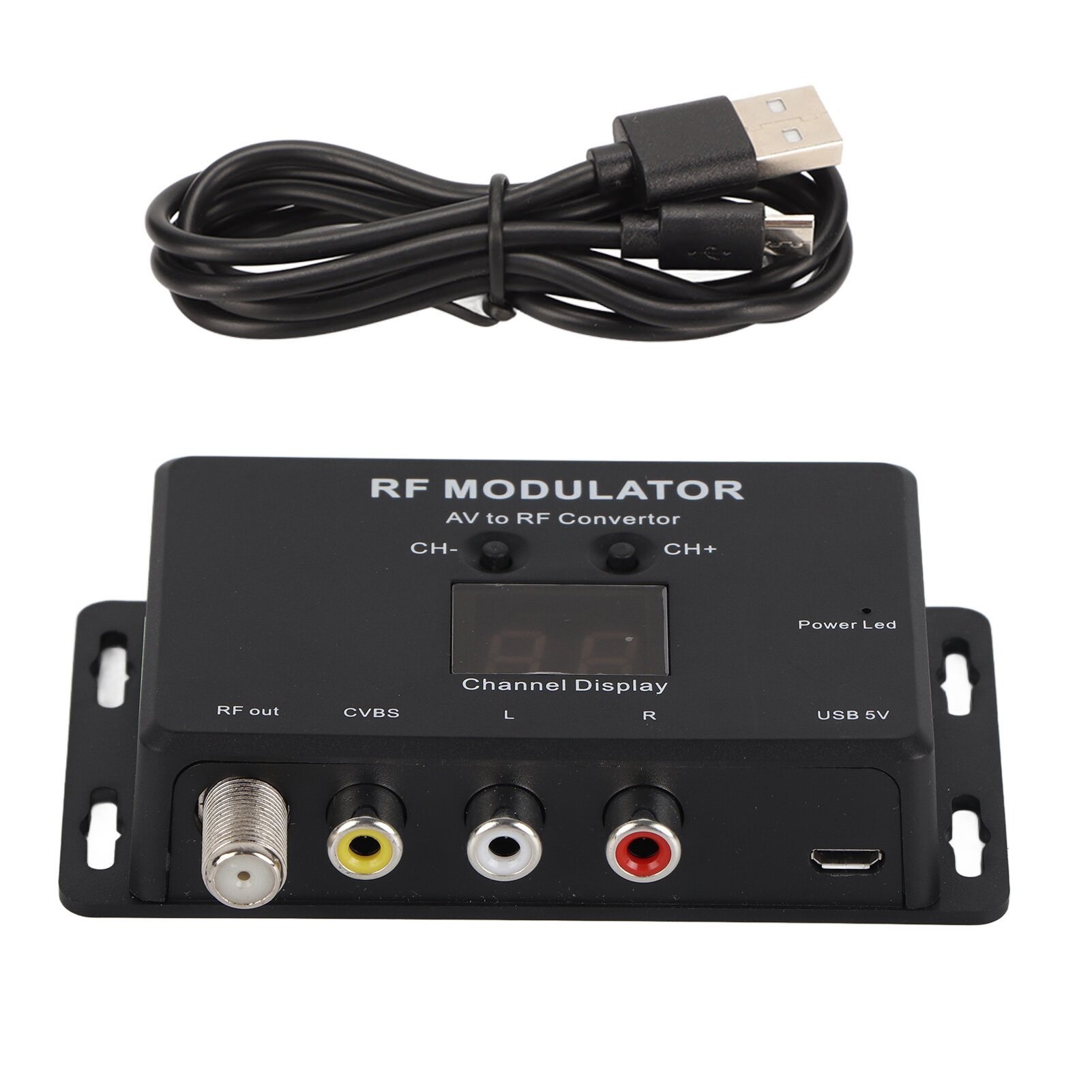 RF Modulator Professional PAL NTSC 21 Channel AV to Convertor for Set Top Box DVR DVD