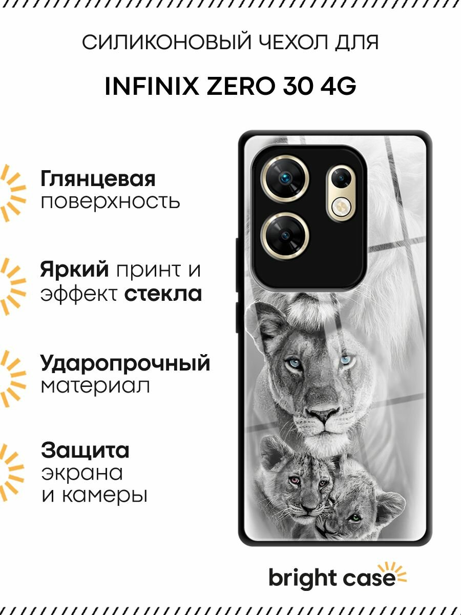 Чехол на Infinix Zero 30 4G / Инфиникс Зеро 30 4G с принтом "Львиный прайд"