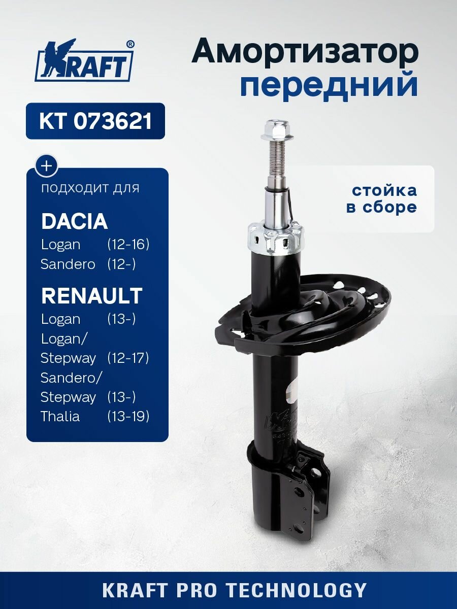 Амортизатор подвески (левый/правый передний) RENAULT рено Logan Логан Sandero Сандеро 338749 543027096R 543027341R 543020952R 543025333R 543020266R
