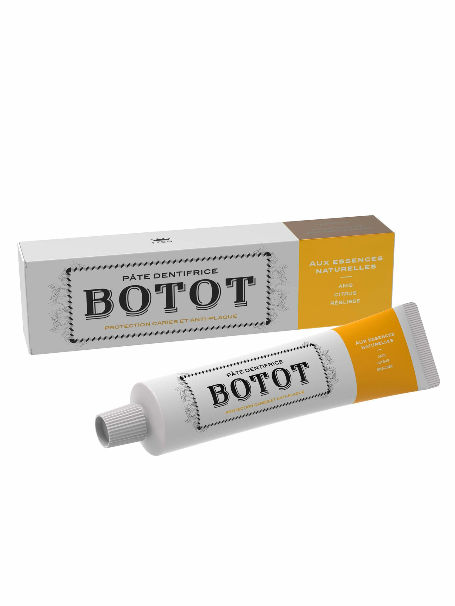 Антибактериальная зубная паста Botot анис, цитрус и солодка, 75 мл