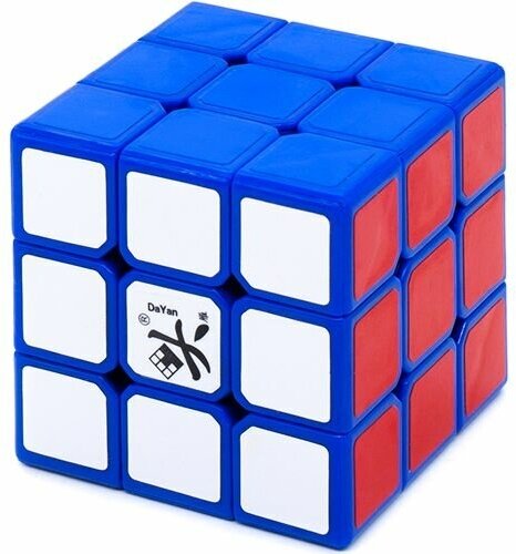 Скоростной Кубик Рубика DaYan 5 3x3 Zhanchi / Головоломка для подарка / Синий