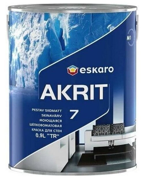 Краска Eskaro Akrit-7 TR 0.9л ESP043