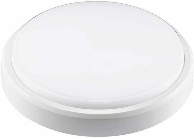 Светильник светодиодный Jazzway PBH-PC2-RA, 12 Вт, 4000 К, IP65, круглый, пылевлагозащищенный, белый