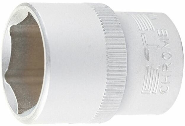 Головка торцевая 17мм, 6-гранная, CrV, под квадрат 1/2" (13828) (STELS)