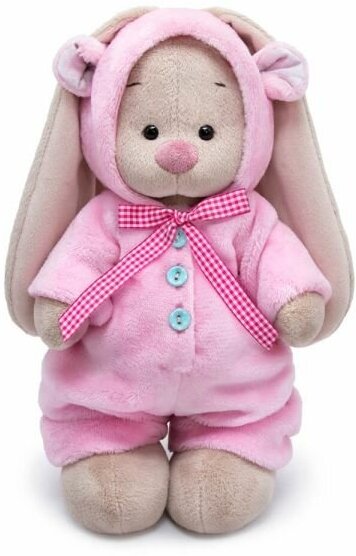 Мягкая игрушка Буди Баса Budi Basa Зайка Ми в меховом комбинезоне, 25 см, StS-341