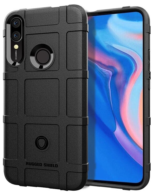 Чехол-бампер Чехол. ру для Huawei P Smart Z/Huawei Y9 Prime 2019 противоударный усиленный ударопрочный черный