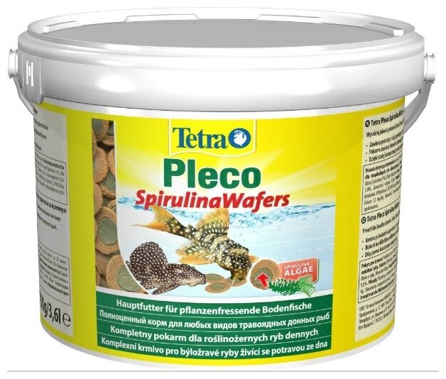 Корм Tetra Pleco Spirulina Wafers, таблетки, 3,6 л