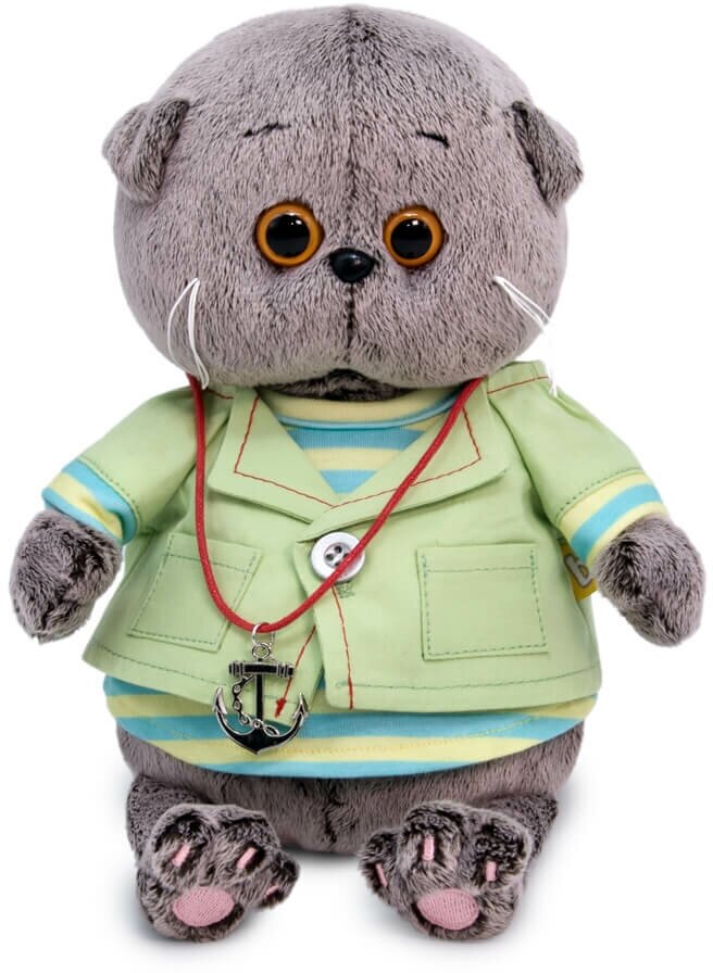 Игрушка мягкая Басик BABY в морском костюме 20см
