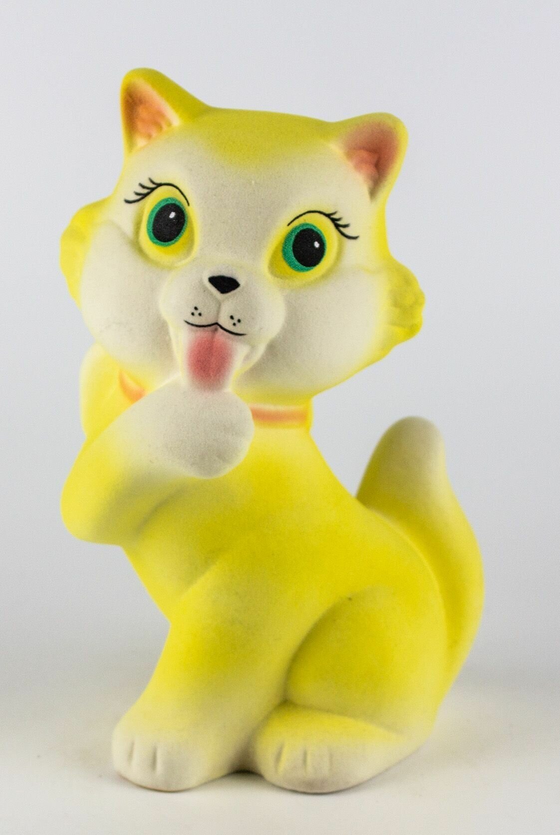 Копилка для денег "Кошка Кокетка", покрытие флок, 25 см.