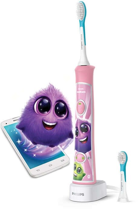 Электрическая зубная щетка Philips Sonicare For Kids HX6352/42 Розовая