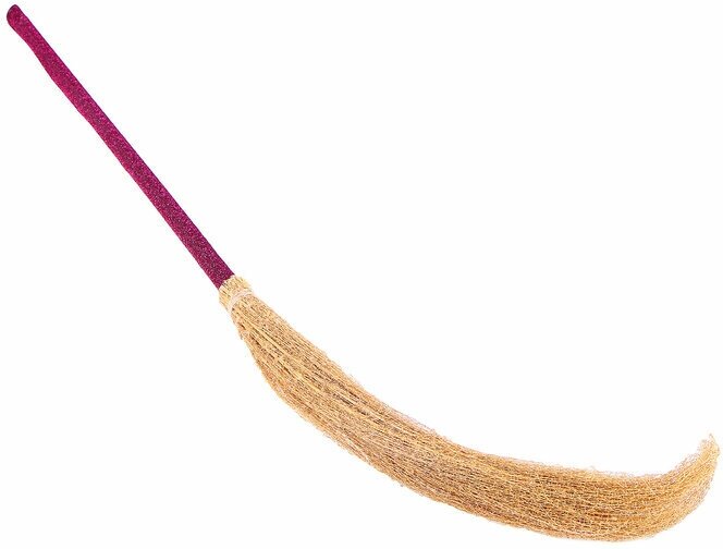 Метла Баба-Яга , цветная ручка, 100 см