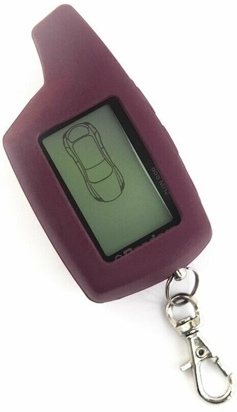 Чехол для брелока Pandora D073, D074, D0745, D077, D078, D079, Силиконовый Бордовый