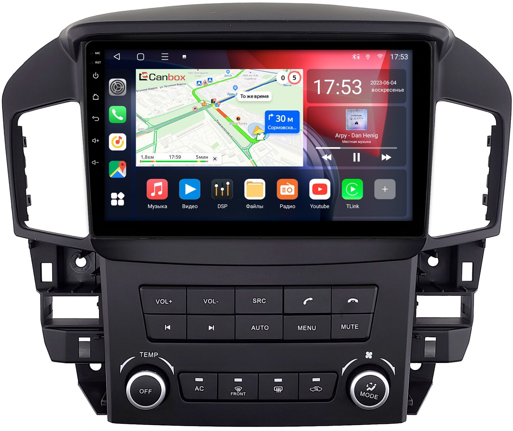 Штатная магнитола Canbox L-Line 4296-9221 для Toyota Harrier (XU10) 1997-2003 на Android 10 (4G-SIM, 6/128, TS18, DSP, QLed)
