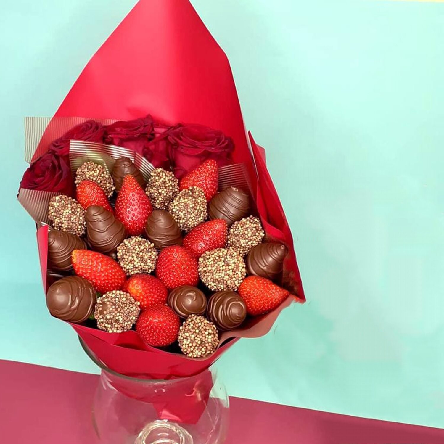 Букет из клубники в шоколаде «Страсть»