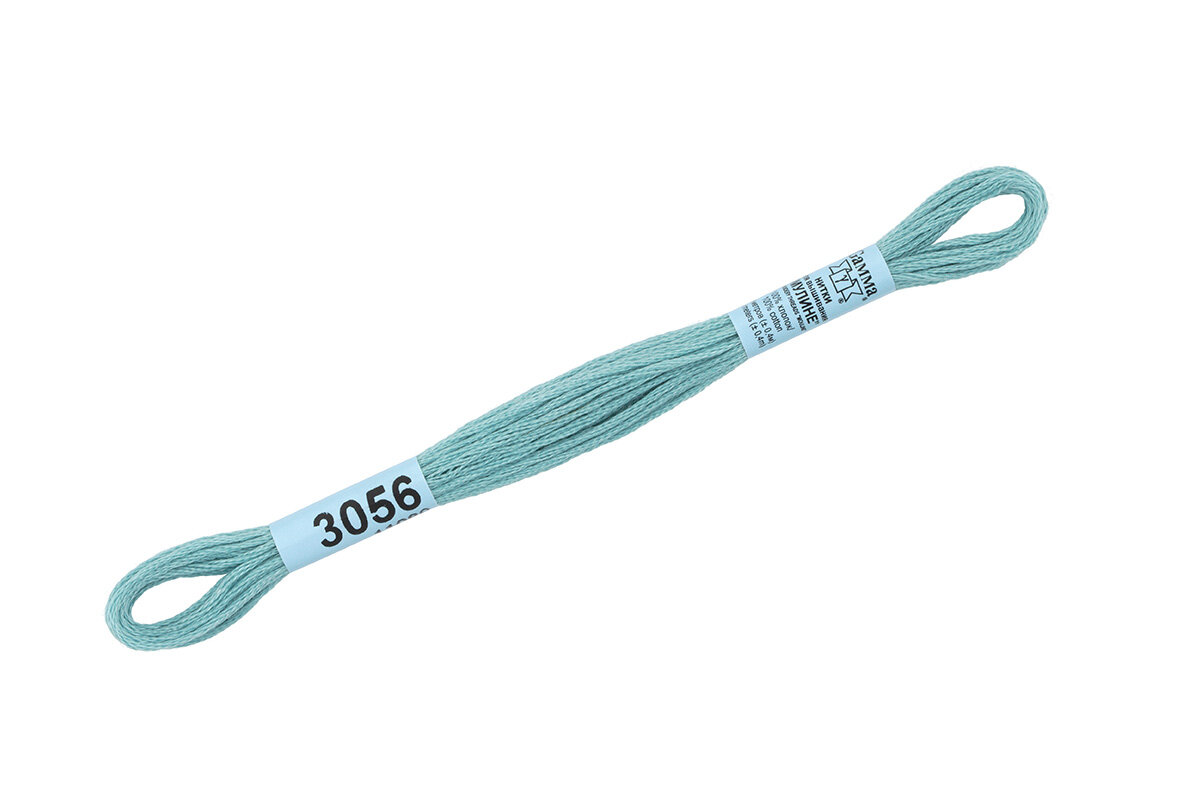 Мулине GAMMA нитки для вышивания 8м. 3056 серая бирюза, 1 штука.