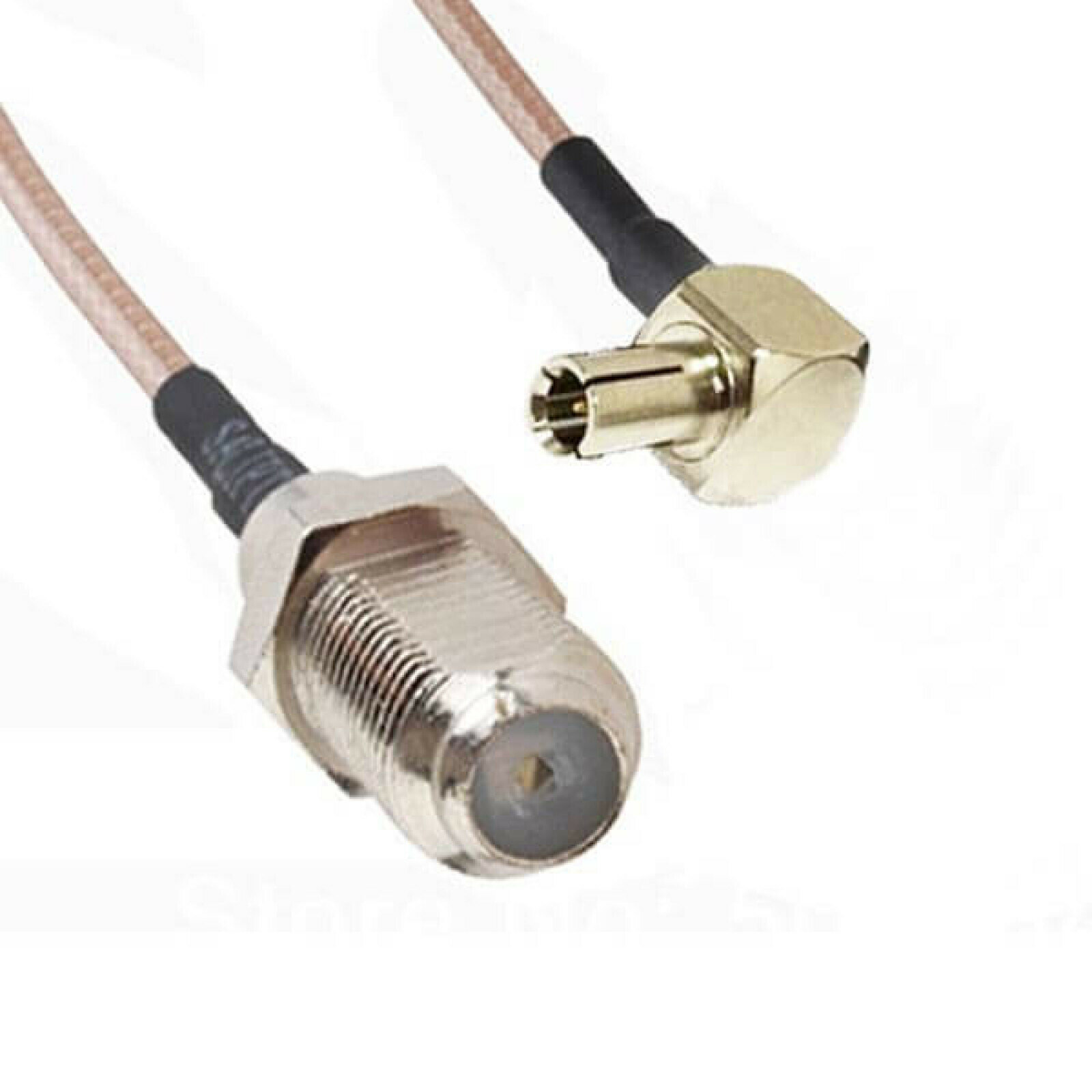 Антенный адаптер пигтейл F-female - TS-9 , 2 шт.