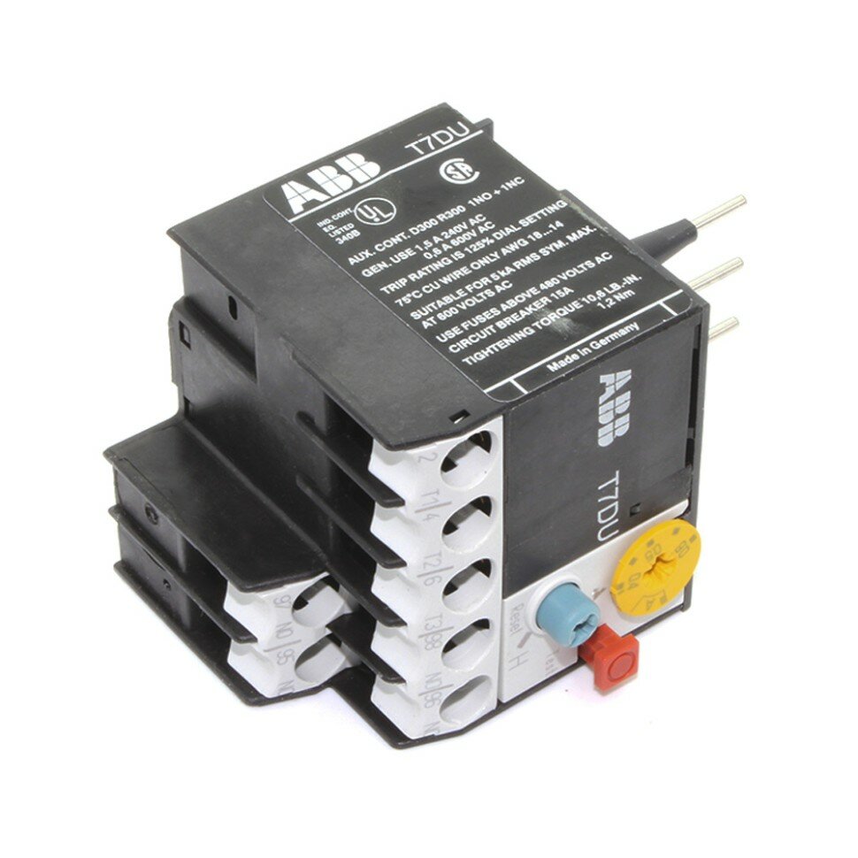 ABB T7DU-0.6 1SAZ111301R0004 Тепловое реле перегрузки 0,4-0,6А