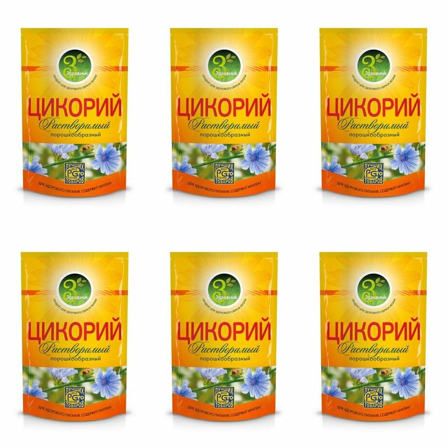 Здравник Цикорий растворимый, 85 г, 6 уп