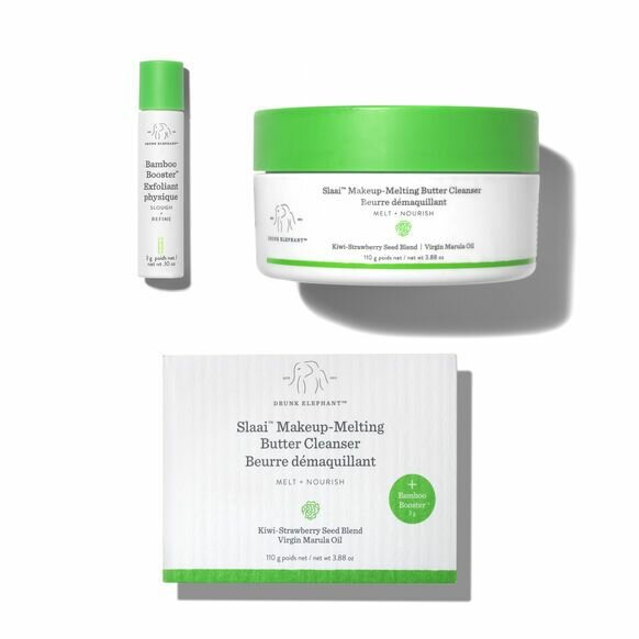 Drunk Elephant Набор уходовой косметики для лица Slaai Makeup Melting Butter Cleanser, 110г